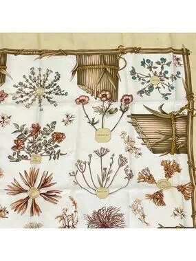 Hermes | Accessories | Hermes Herbier De Gavarnie Carre 9 Scarf Pressed ...